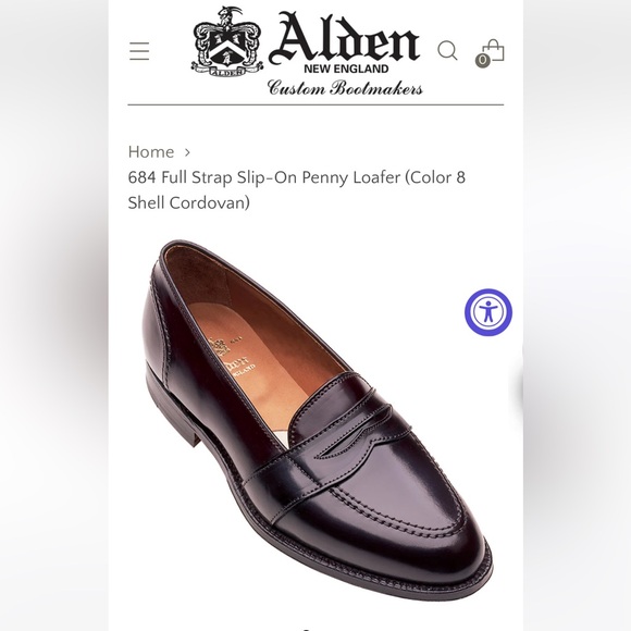 Shoes | Alden Shell Cordovan Loafers | Poshmark
